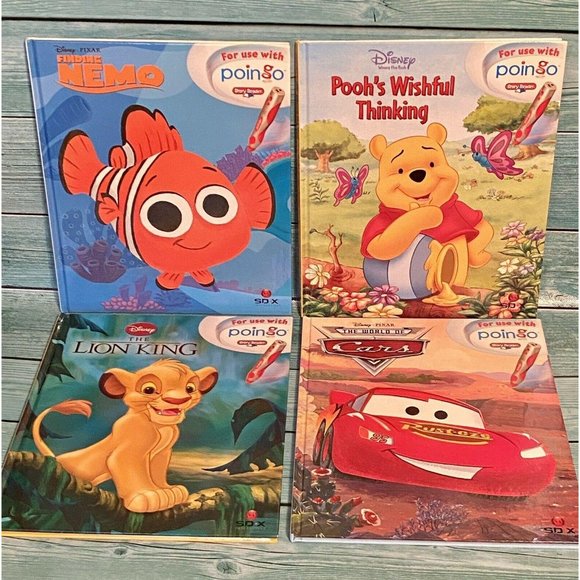 Disney | Other | Poingo Books 4 Finding Nemo Pooh Cars Disney | Poshmark
